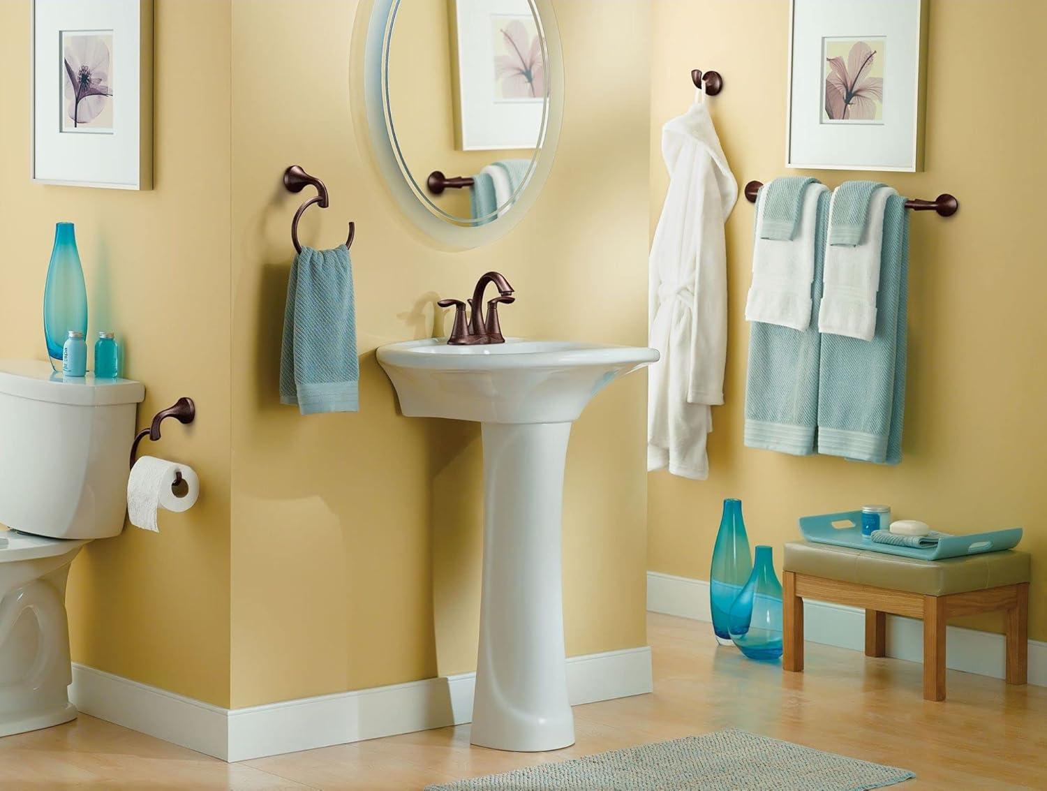 Moen Eva Brushed Nickel European Single Post Toilet Paper Holder, Wall ...