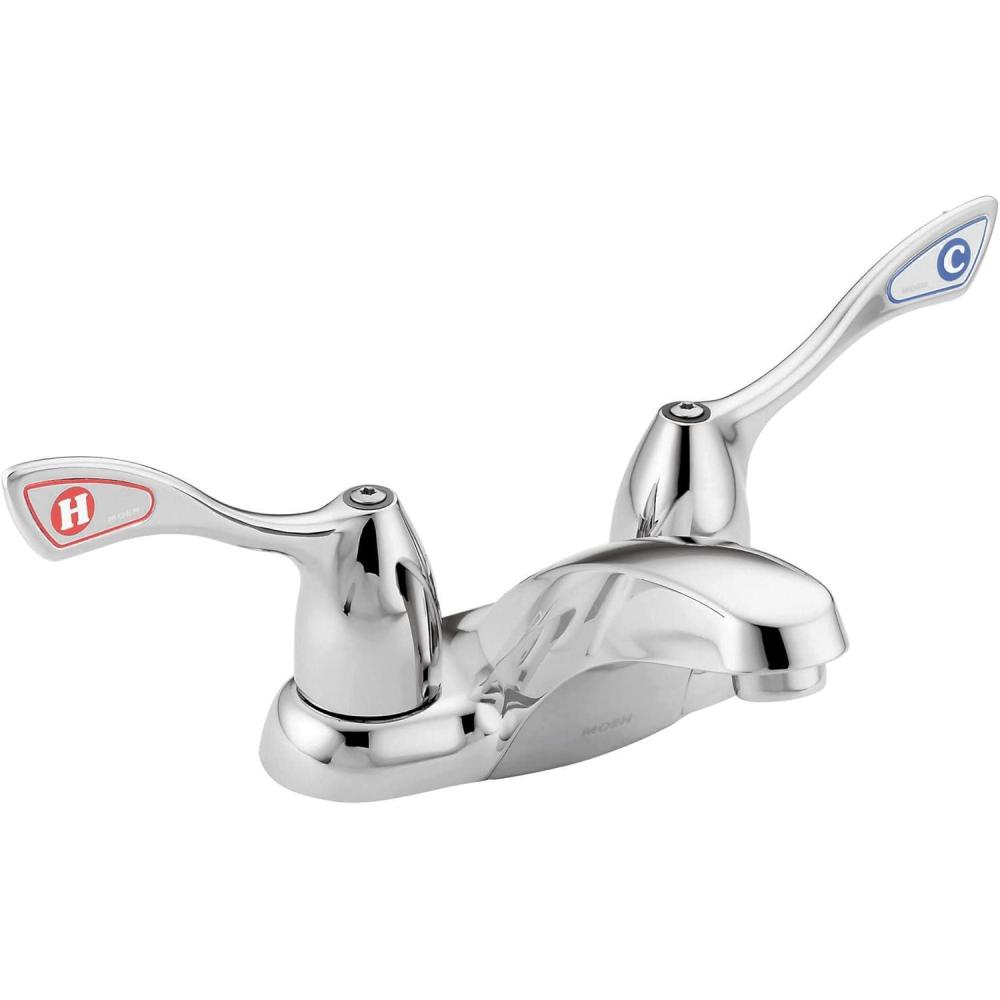 Moen Commercial M-Bition Chrome Two-Handle Centerset Bathroom Faucet 1. ...